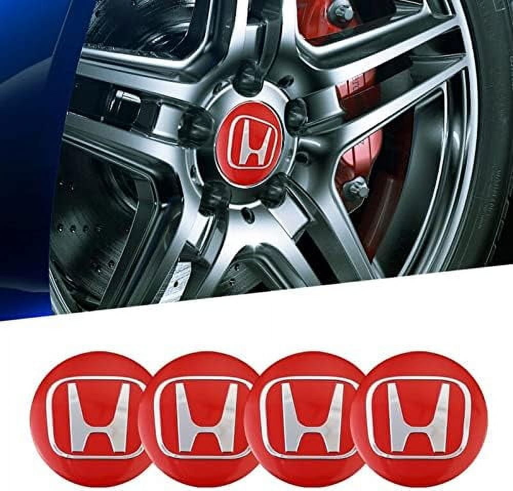 4pcs 56mm Car Wheel Center Cover Emblem Sticker for Honda Type R Civic ...