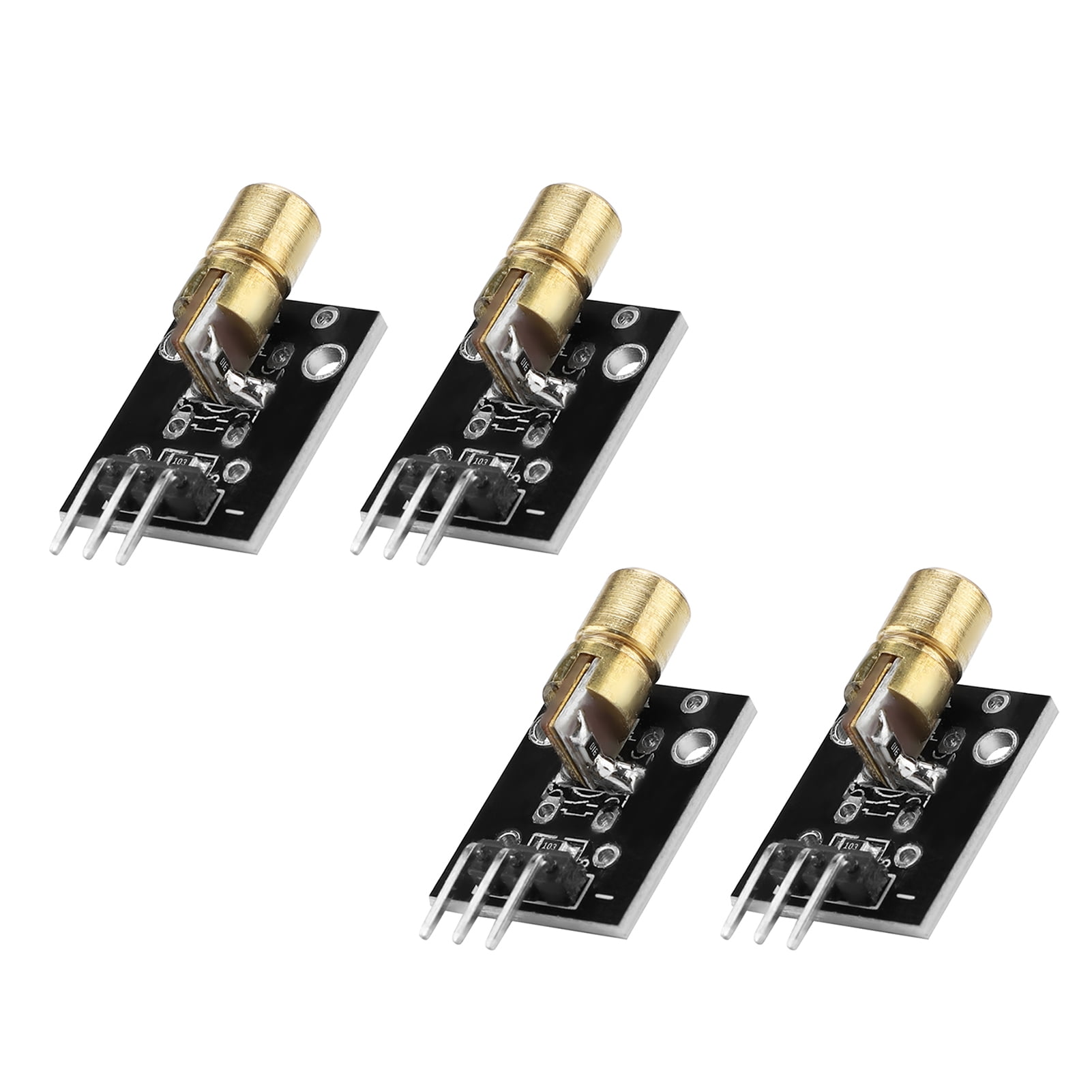 4pcs 5mW 650nm Laser Transmitter Module Red Dot Diode for Sensor ...
