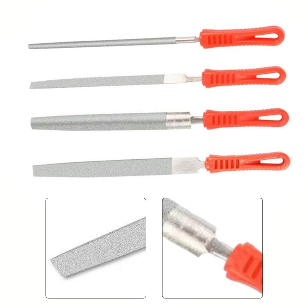 4pcs 6/8inchDiamond Files For Metal Jeweler Stone Polishing Wood ...