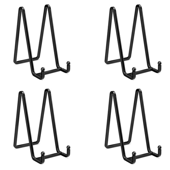 4pcs 6 Inch Plate Stands for Display Metal Frame Holder Stand Picture ...