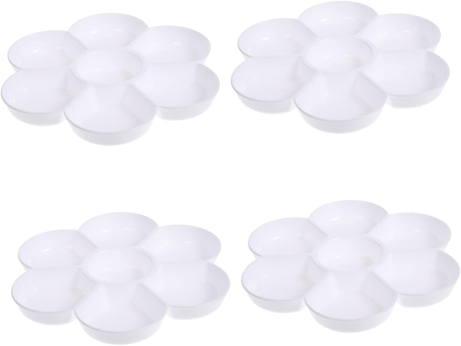 4pcs 7 Color Palette Plastic Paint Trays for Kid Paint pan Paint ...