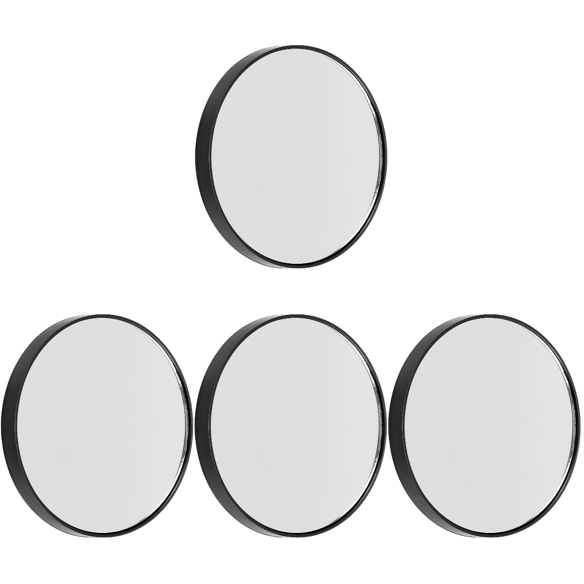 4pcs 8.8cm 5X Magnifying Glass Mirror Wall Small Round Compact Makeup ...