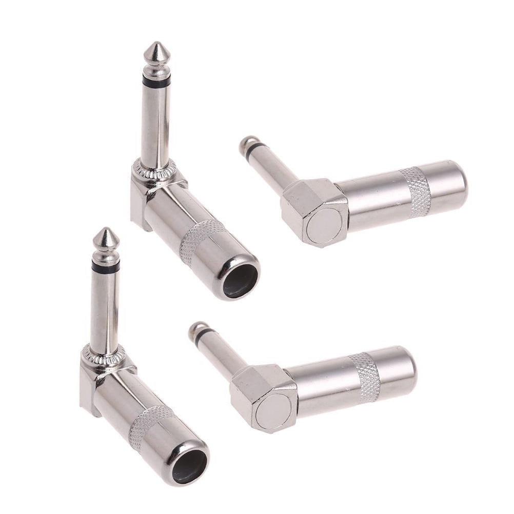 4pcs 90 Degree Right Angle Replacement Electric Guitar Connection Wire ...