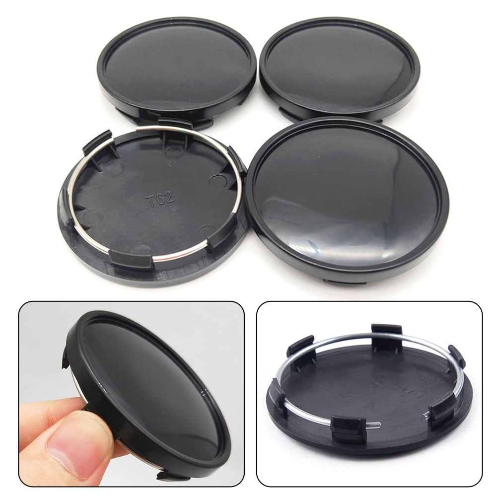 4pcs ABS Plastic Black 6 Teeth 62mm Car Wheel Center Cap Wheel Rim Hub ...
