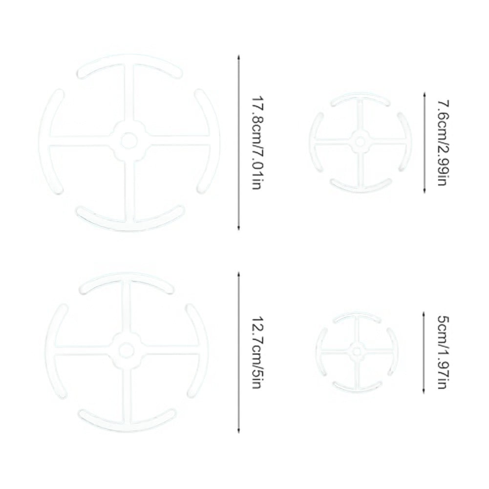 4pcs Acrylic Plant Stem Supports - Adjustable Growth Helpers for ...