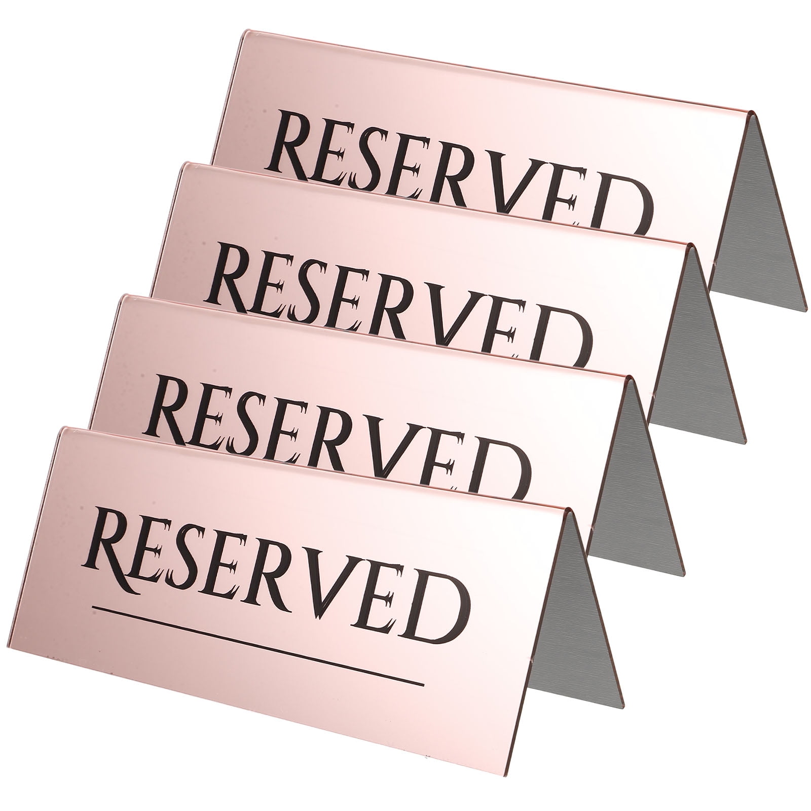 4pcs Acrylic Reserved Table Signs Guest Table Signs Family Table Tents ...