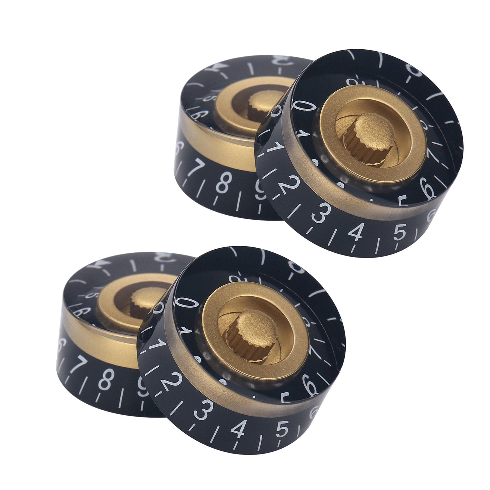 4pcs Acrylic Volumes Tone Top Hats Knobs Caps Replacement Guitar Speed ...