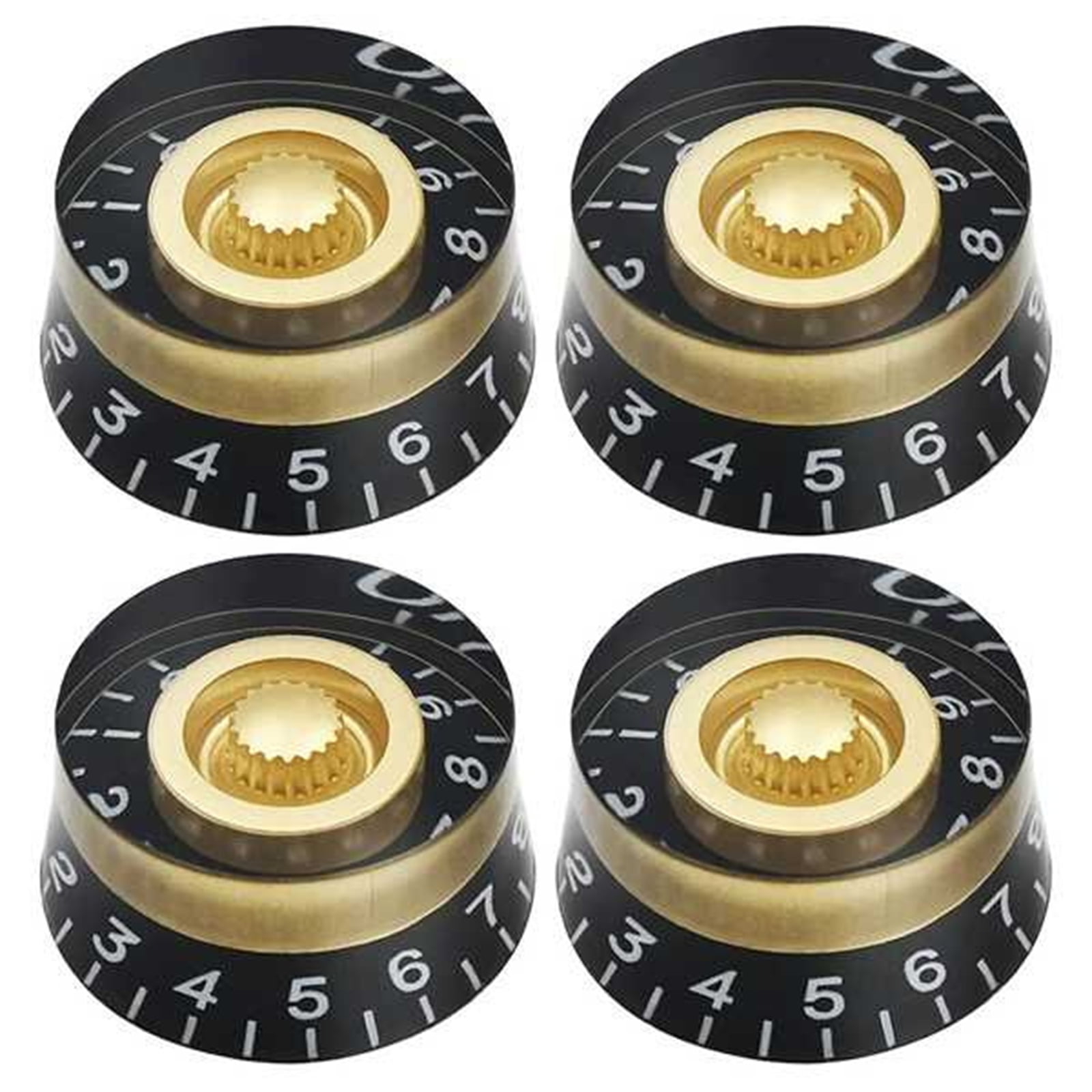4pcs Acrylic Volumes Tone Top Hats Knobs Caps Replacement Guitar Speed ...