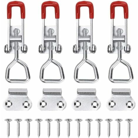 4pcs Adjustable Carpenter's Toggle Latch Metal Lever Catch 100KG ...