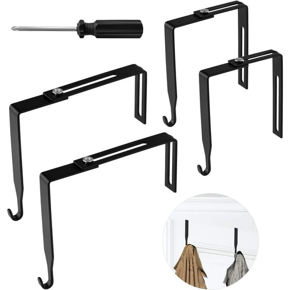 4pcs Adjustable Cubicle Wall Hooks, Metal Cubicle Coat Hooks Cubicle ...