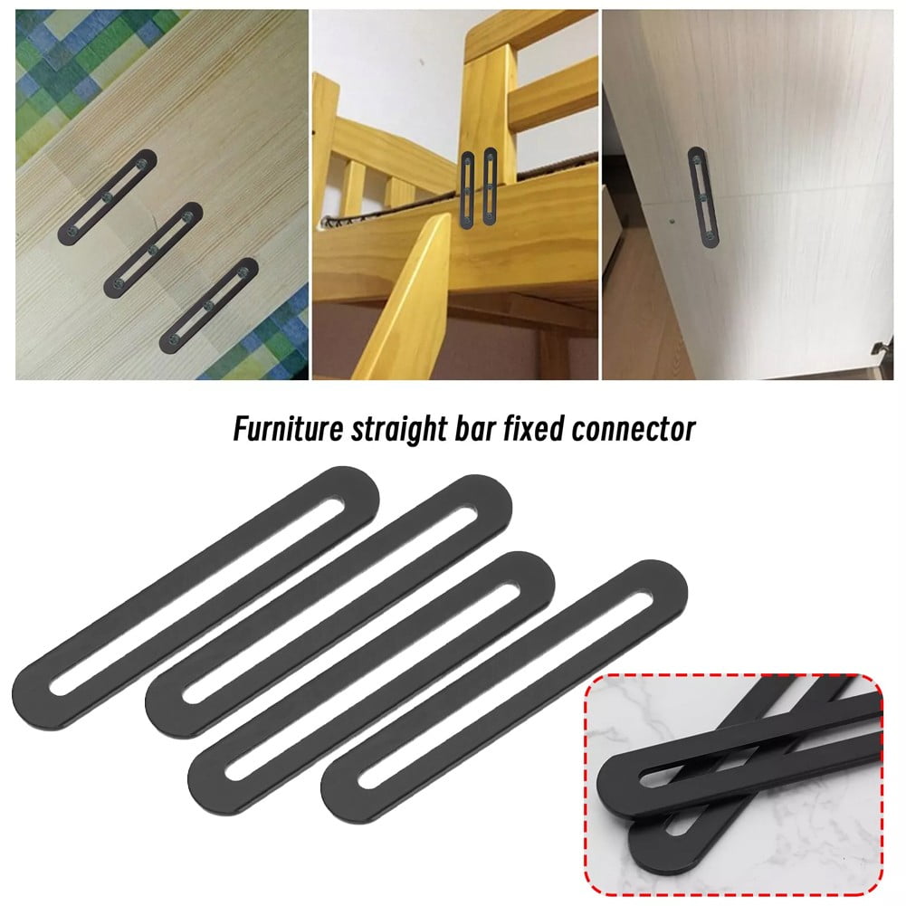 4pcs Adjustable Flat Connectors Perforated Plates Connectors with ...