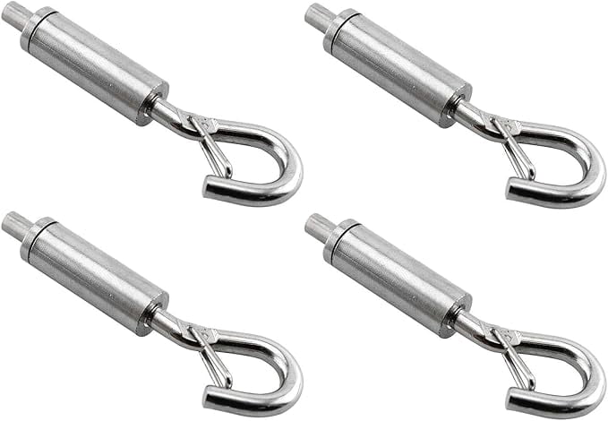 4pcs Adjustable Hook Steel Wire Rope Hanger with Lock Lighting Hanging ...