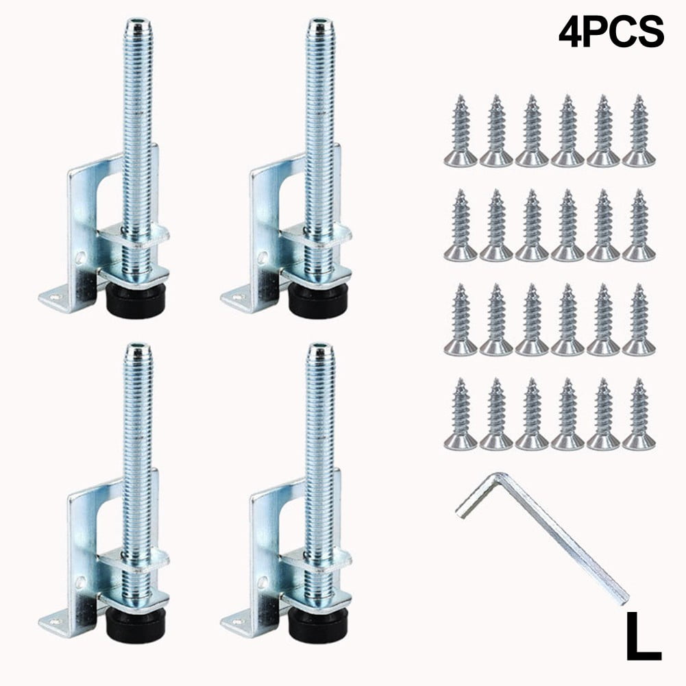 4pcs Adjustable Levelling Feet Heavy Duty Height Adjusters Furniture ...