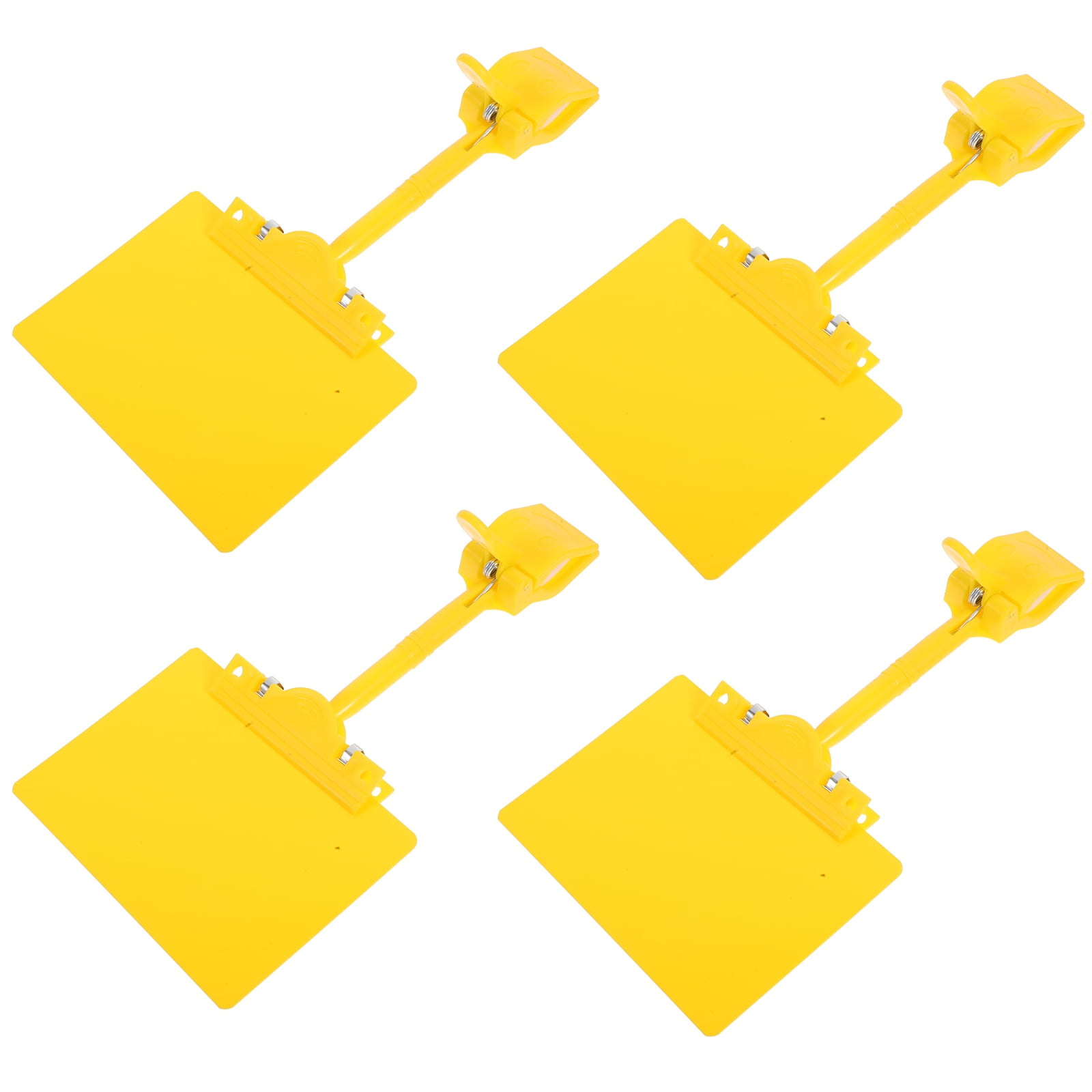 Raindrops Rectangular Writable Sign Holder Yellow 4Pcs 11.2X5.9X1.2In ...