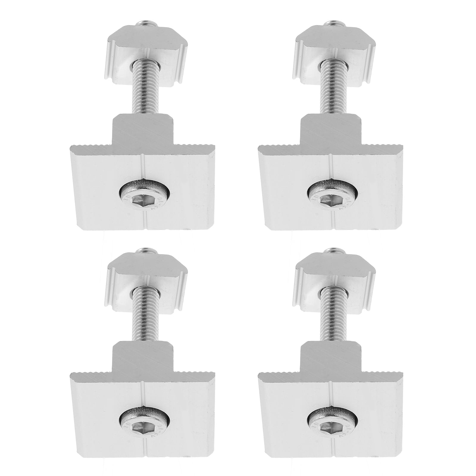 4pcs Adjustable Solar Panel End Clamps for Securing Heavy Duty Thick ...