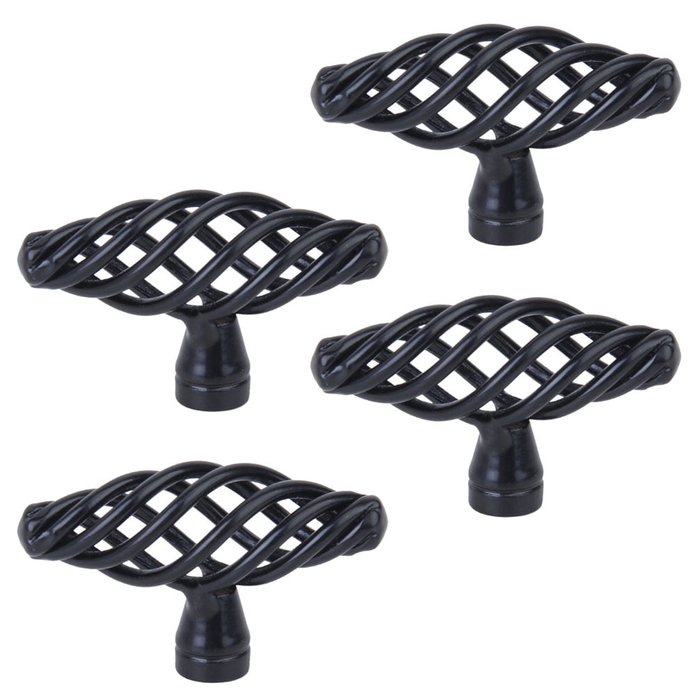 4pcs Alloy Door Knobs Nordic Bird Cage Design Pull Handle Creative ...