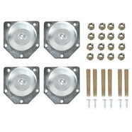 4pcs Angled Legs Fixing Plate Bracket Furniture Table Feet Set W/Screws ...