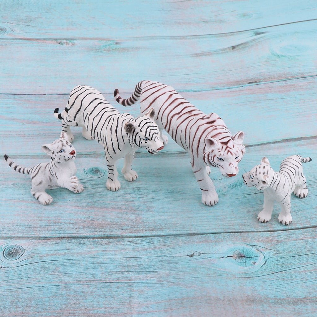 4pcs Animal Figurines Collection Tiger, Animals - Walmart.com