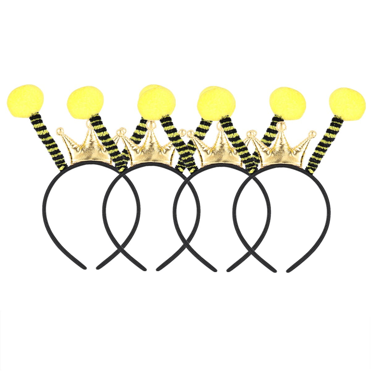4pcs Antenna Crown Hair Band Bee Tentacle Crown Hair Band Insect Crown ...