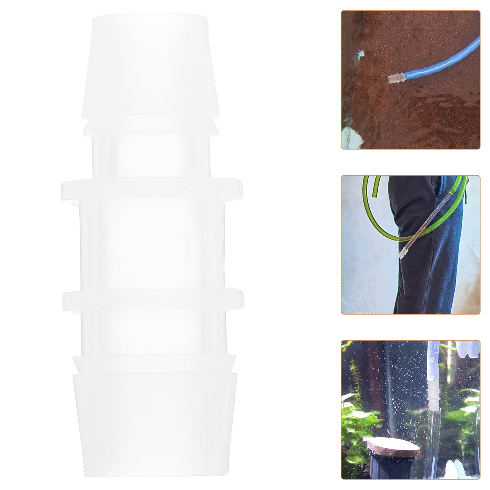 4pcs Aquarium Hose Barb Reducer Fitting 12mm to 16mm Plastic Water Pipe ...