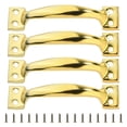 4pcs Arched Handles for Garage Door and Indoor Cabinets Metal Barn Door ...
