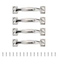 4pcs Arched Handles for Garage Door and Indoor Cabinets Metal Barn Door ...