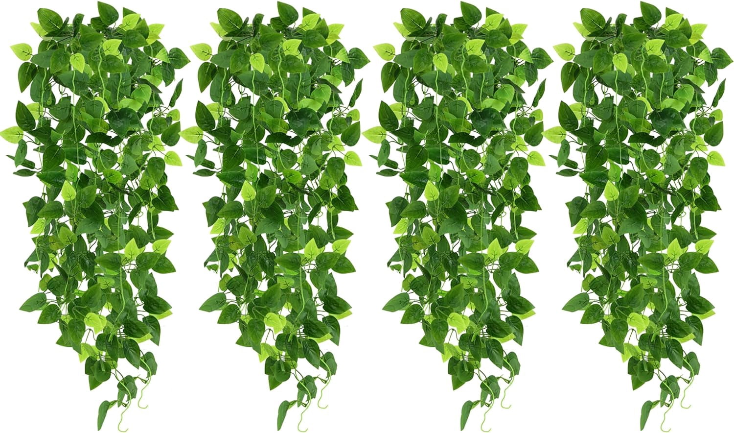 4pcs Artificial Hanging Plants 2.9ft Fake Ivy Vine Fake Ivy Leaves for ...