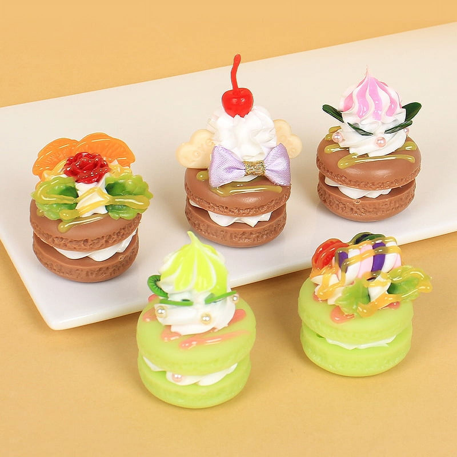 4pcs Artificial Macaron Models Simulated Macaron Model Showcase ...