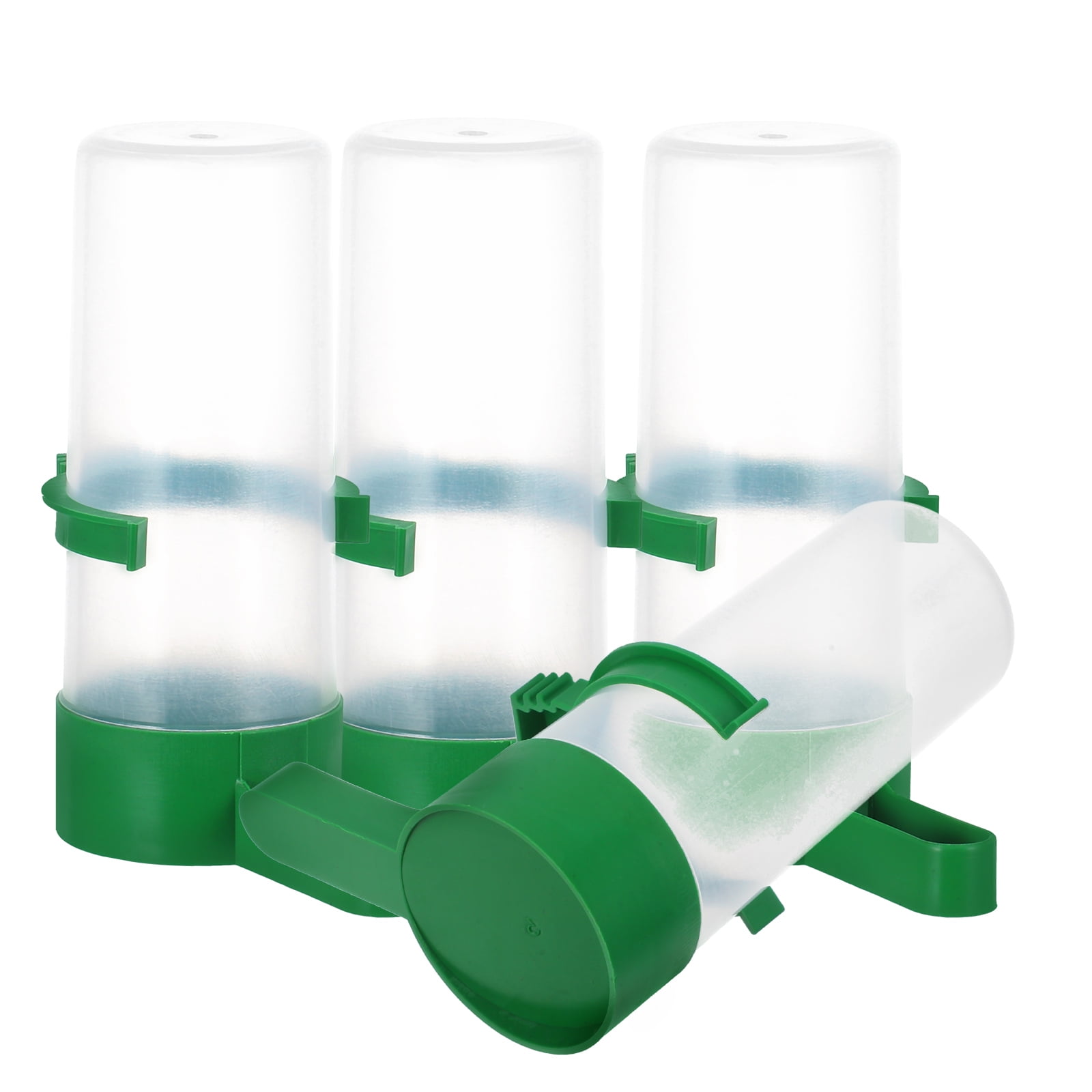 4pcs Automatic Bird Water Feeder Cage Accessories Bird Waterer Cage ...