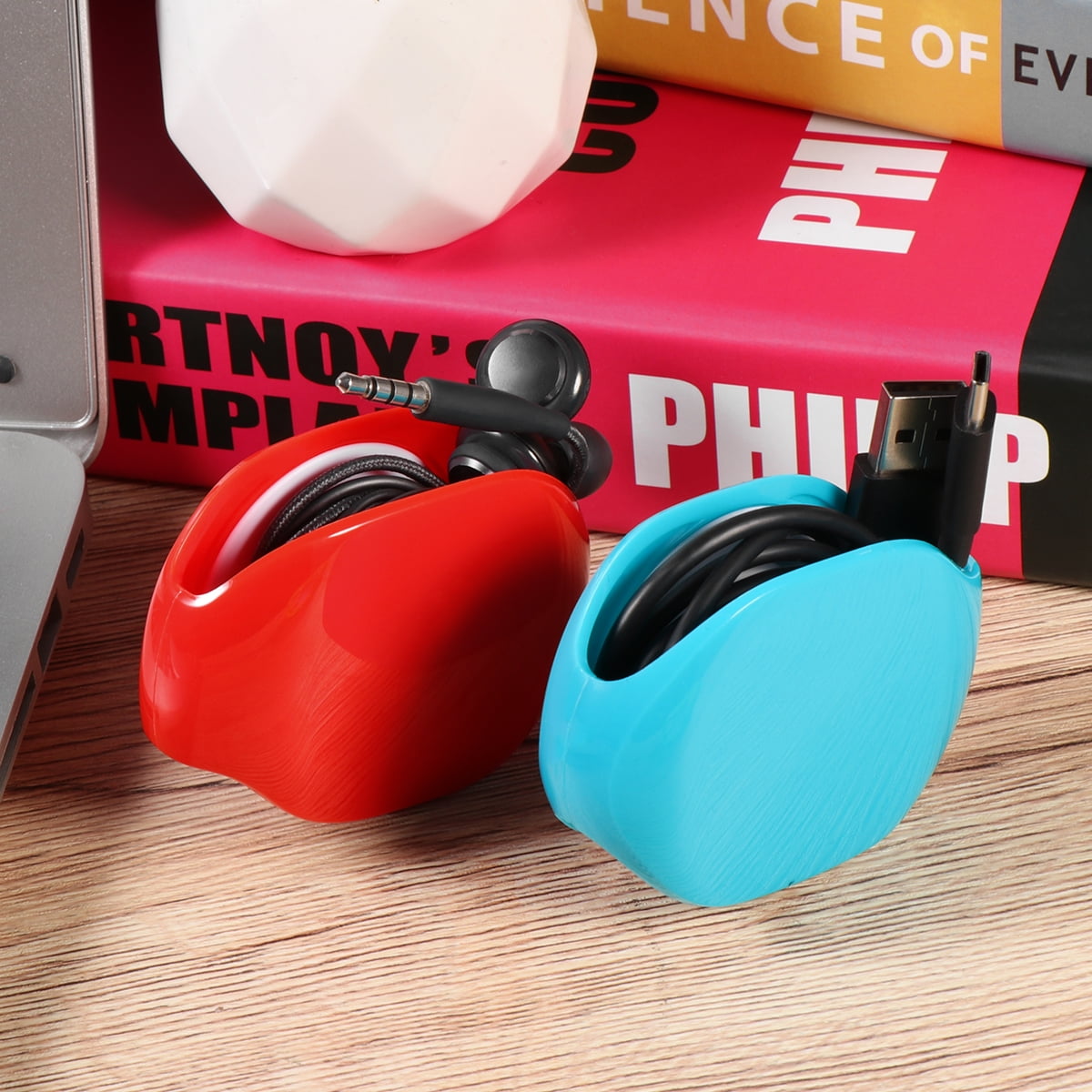 4pcs Automatic Cable Winder Retractable Cord Winder Wire Storage ...