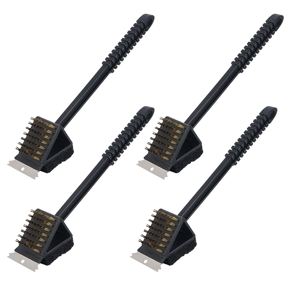 4pcs BBQ Supplies Barbecue Grill Cleaner 3 in 1 BBQ Cleaner Grill Rack ...