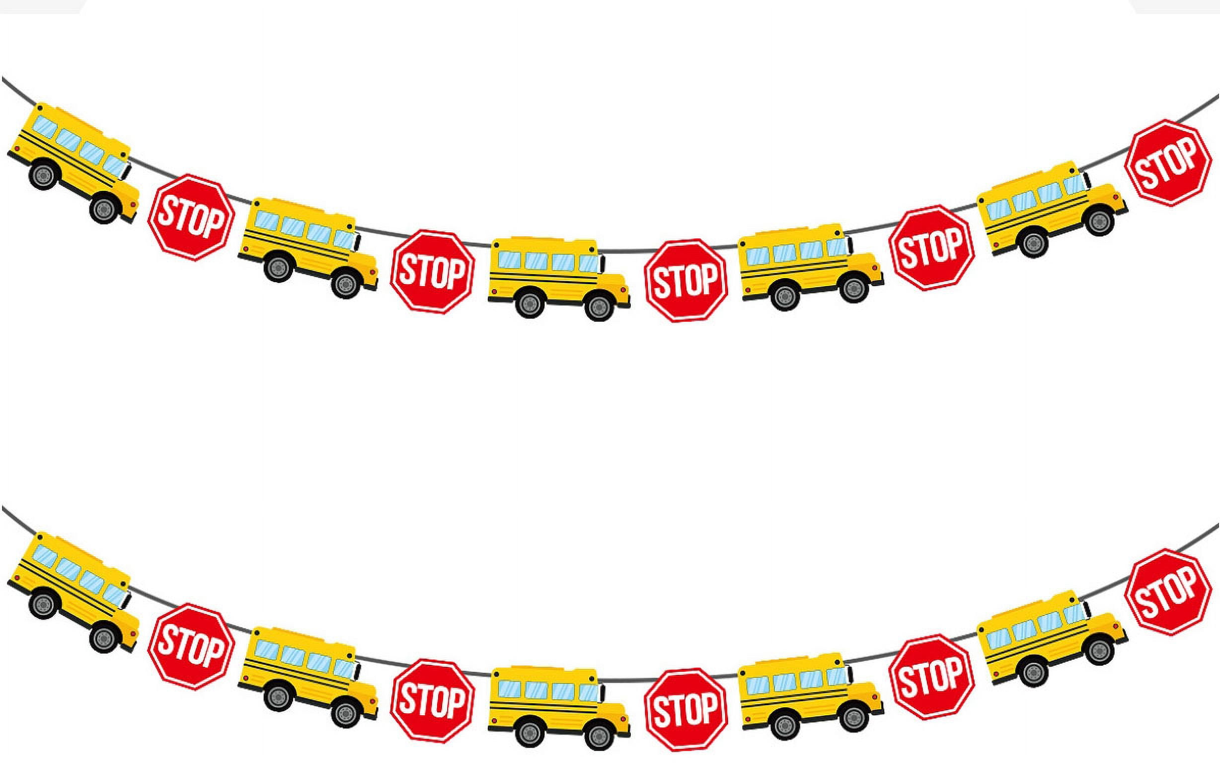 4pcs Back to School Garland - Large, No DIY | Apples Pencil Garland for ...