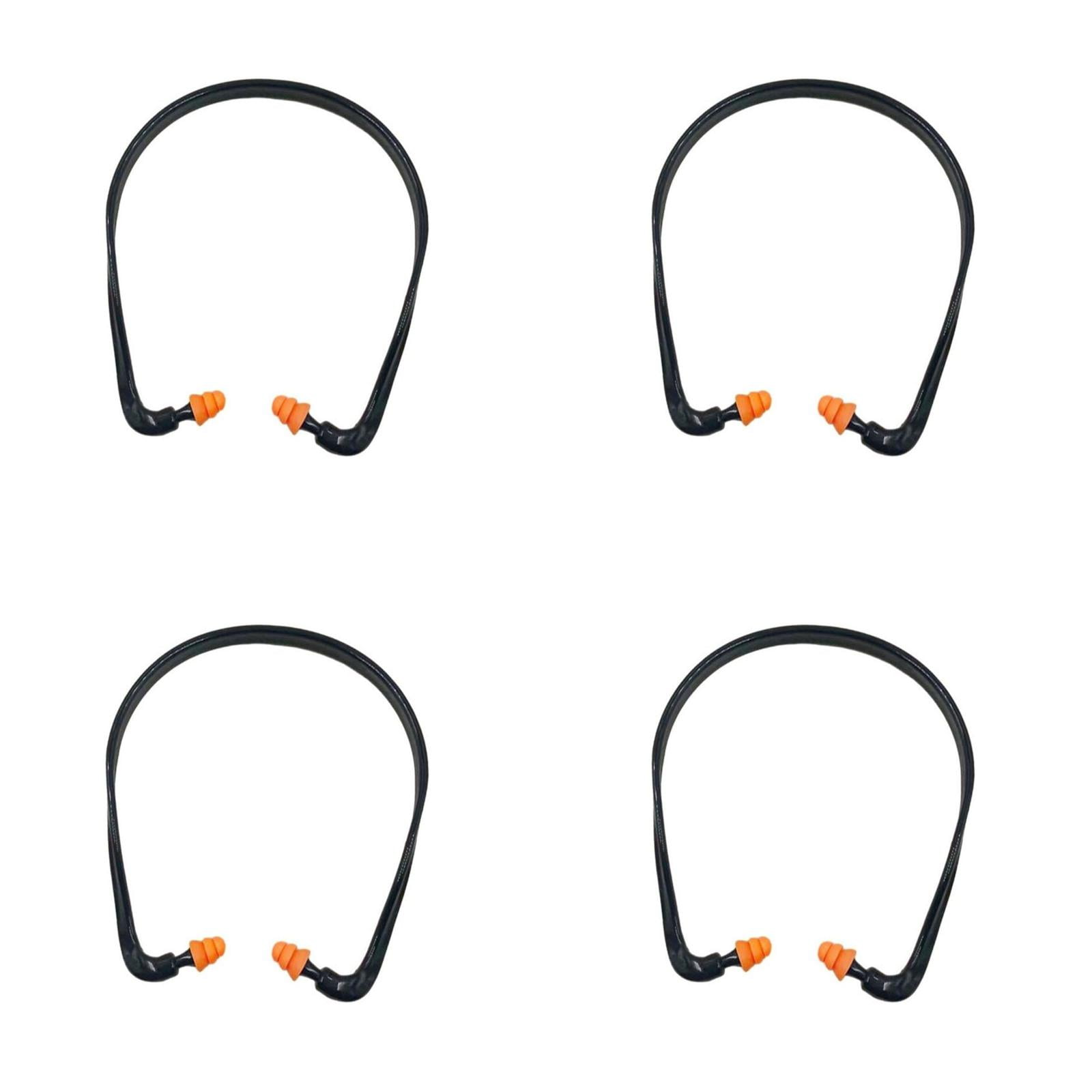 4pcs Banded Earplugs for Shooting Range Reusable Washable Ear ...