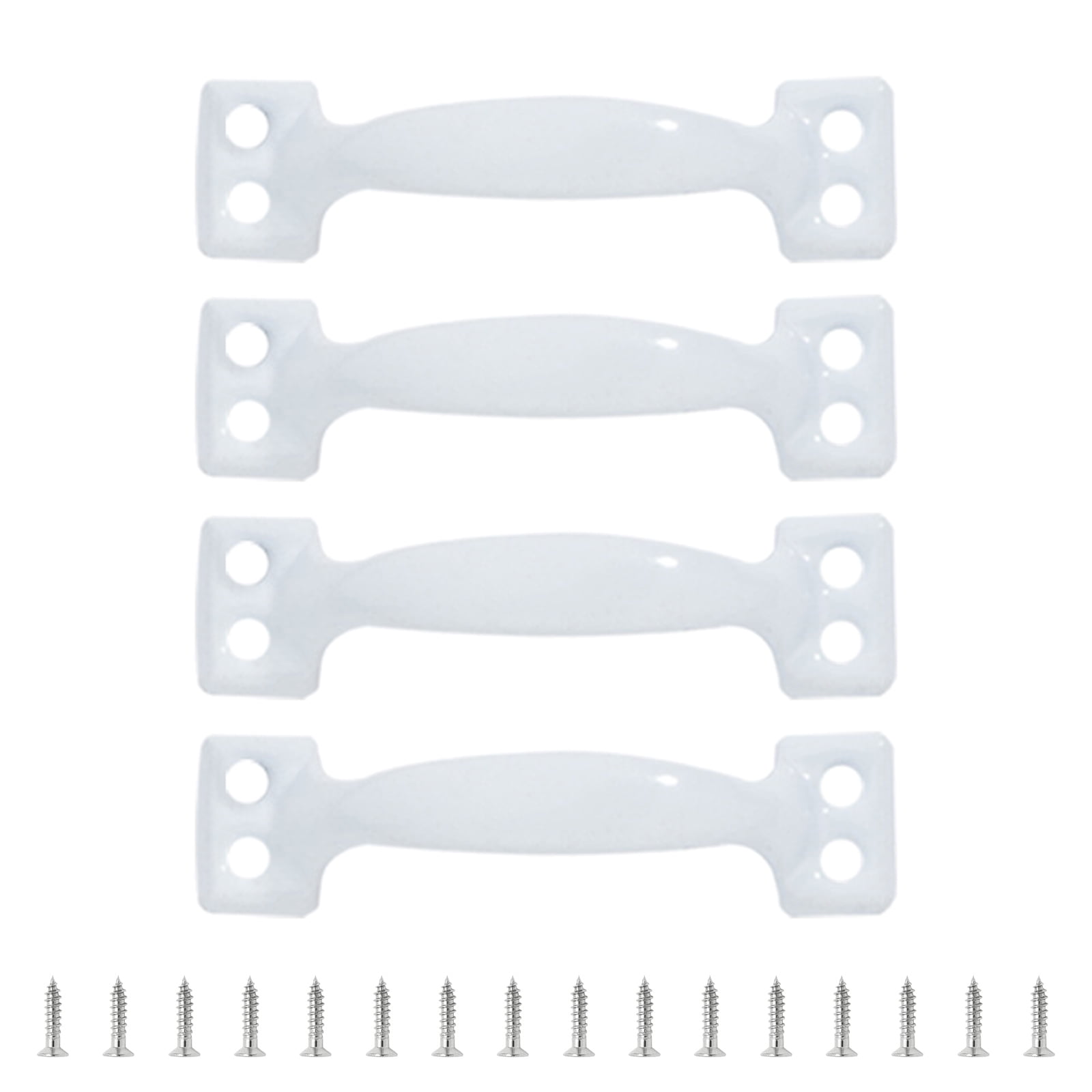 4pcs Barn Door Pulls Metal Handles for Cabinets Drawers and Gates Iron ...