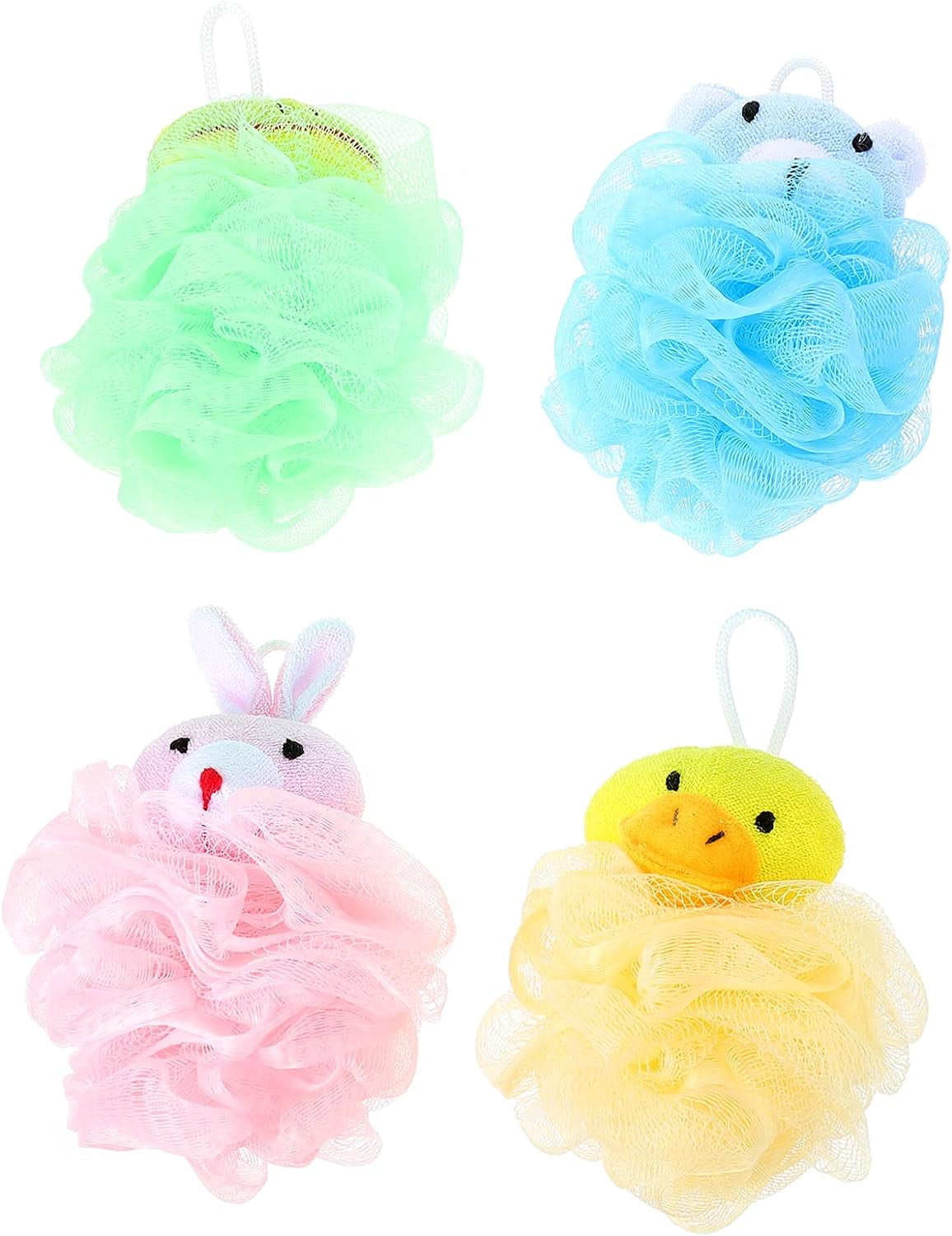 4pcs Bath Ball Bath Flower Bath Loofah Tool Aenima Men’s Body Wash Mesh ...