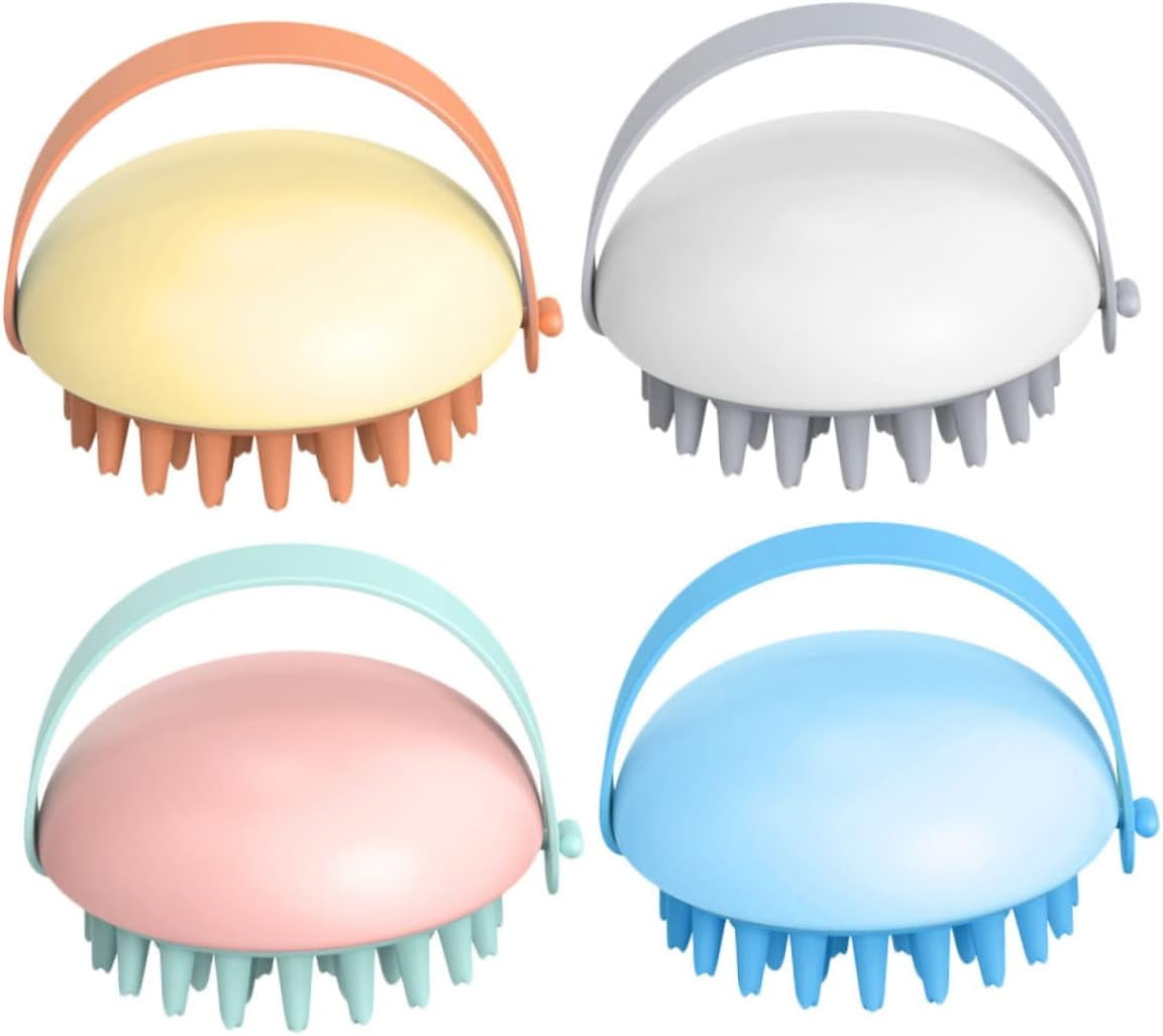 4pcs Bath Brush Baby Massagers Handheld Scalp Cleaner Scalp Brush Hair ...