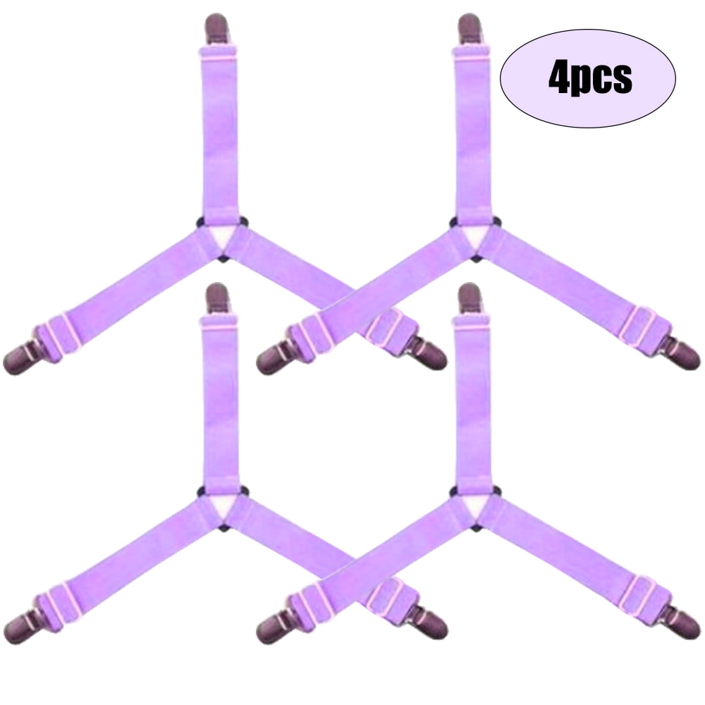 4pcs Bed Sheet Clip Adjustable Bed Sheet Grippers Belt Fastener Bed ...