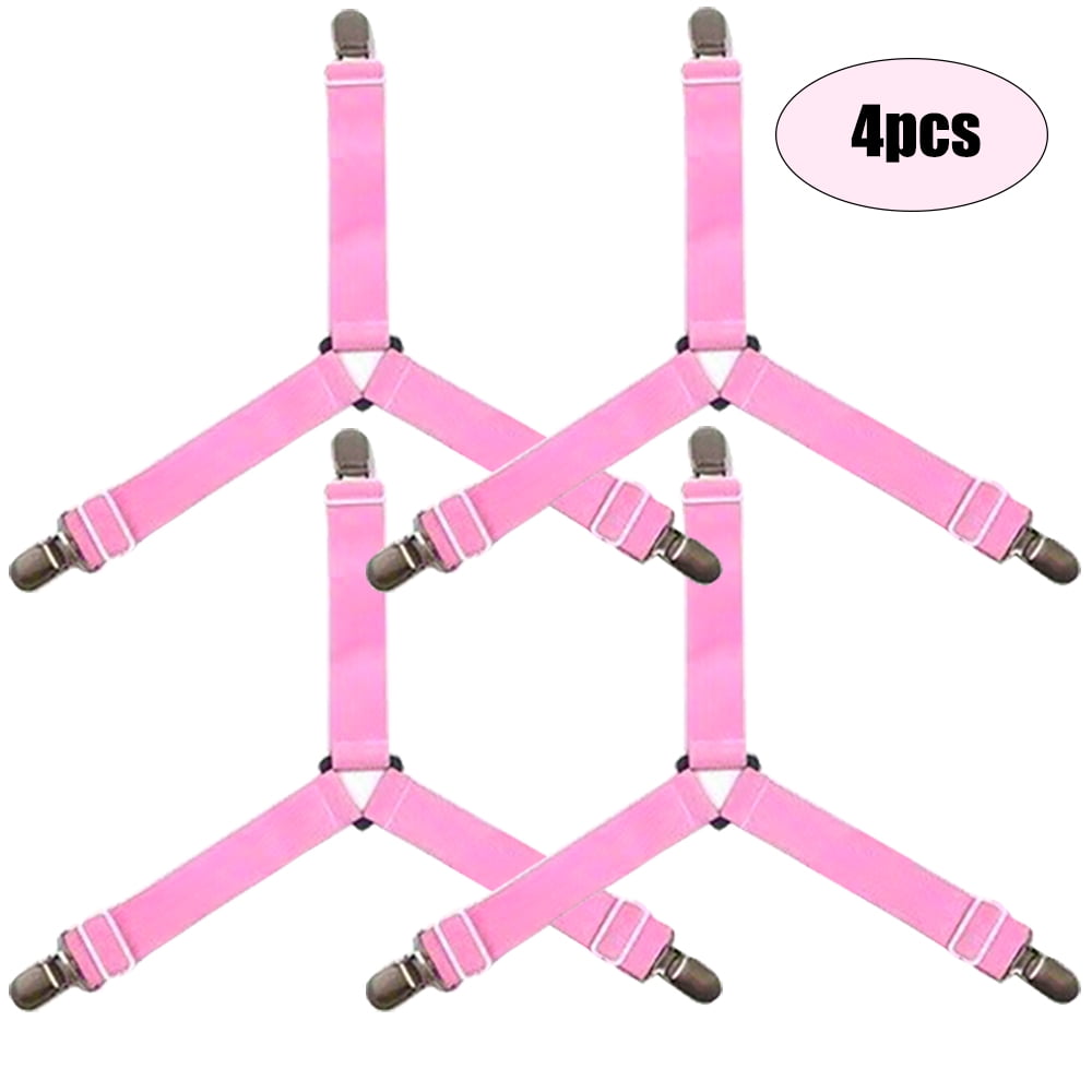 4pcs Bed Sheet Clip Adjustable Bed Sheet Grippers Belt Fastener Bed ...