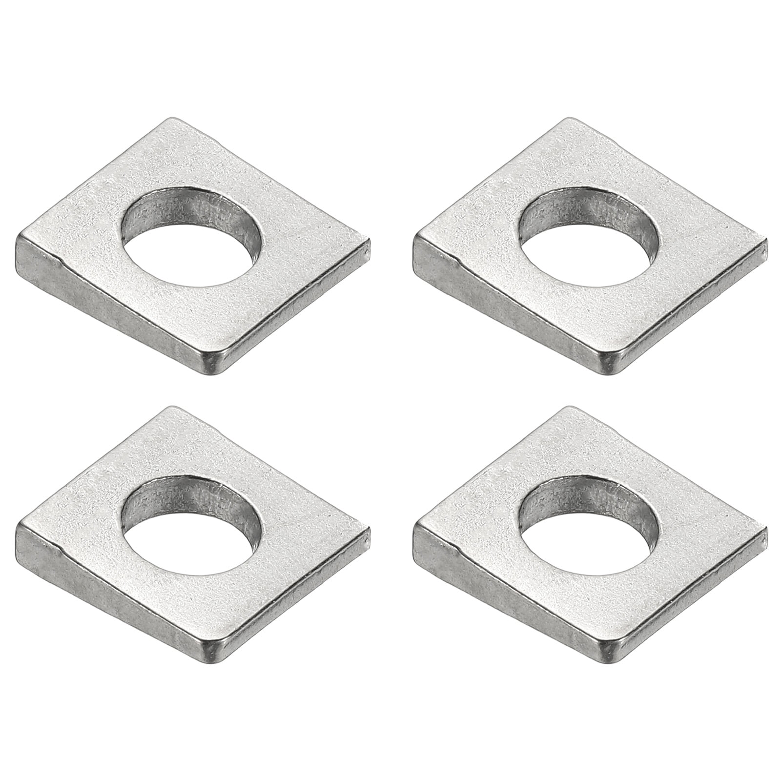 4pcs Beveled Square Washers, M10x22mm Square Beveled Washers Bearing Strut Plate Flat Pad Spacer ...