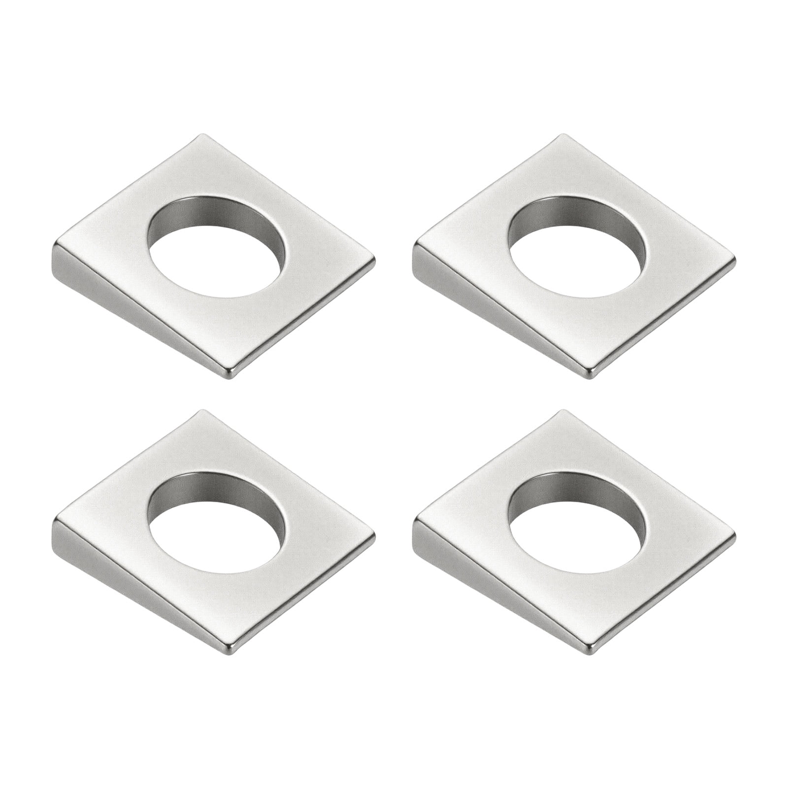 4pcs Beveled Square Washers, M20x40mm Square Beveled Washers Bearing Strut Plate Flat Pad Spacer ...