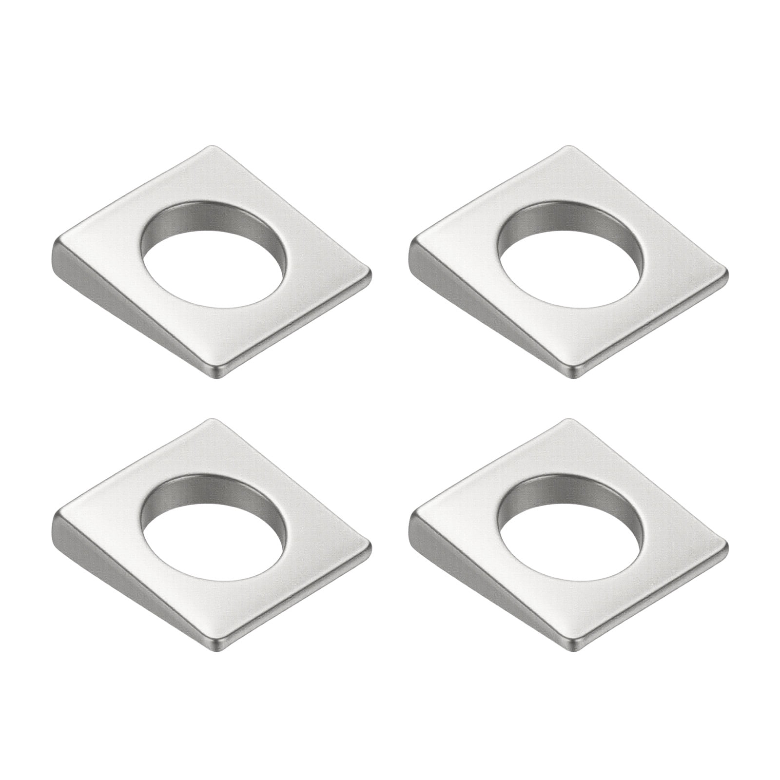 4pcs Beveled Square Washers, M22x40mm Square Beveled Washers Bearing Strut Plate Flat Pad Spacer ...