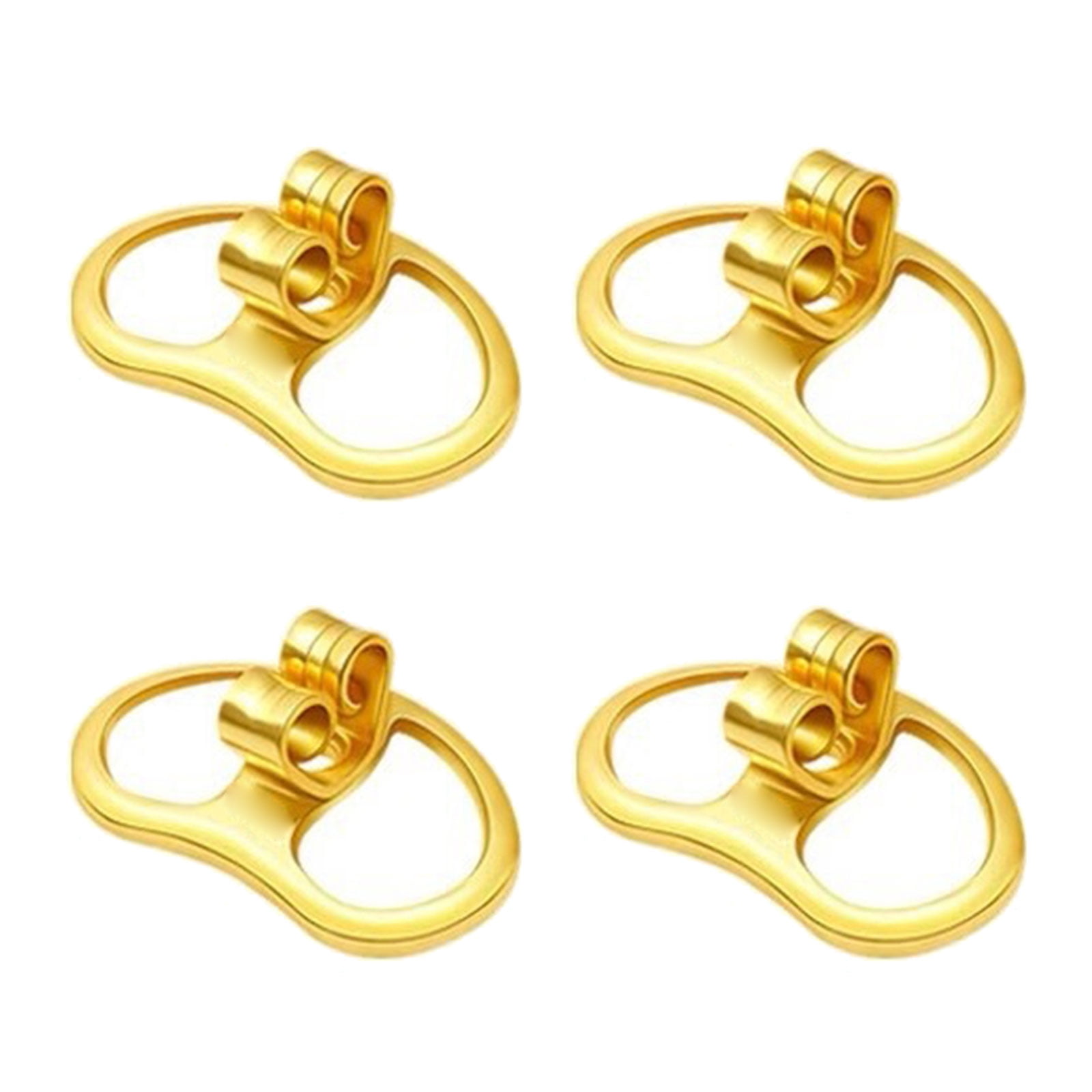 4pcs Big Earring Lifters Metal Earring Stoppers Backings Pierced Safety ...
