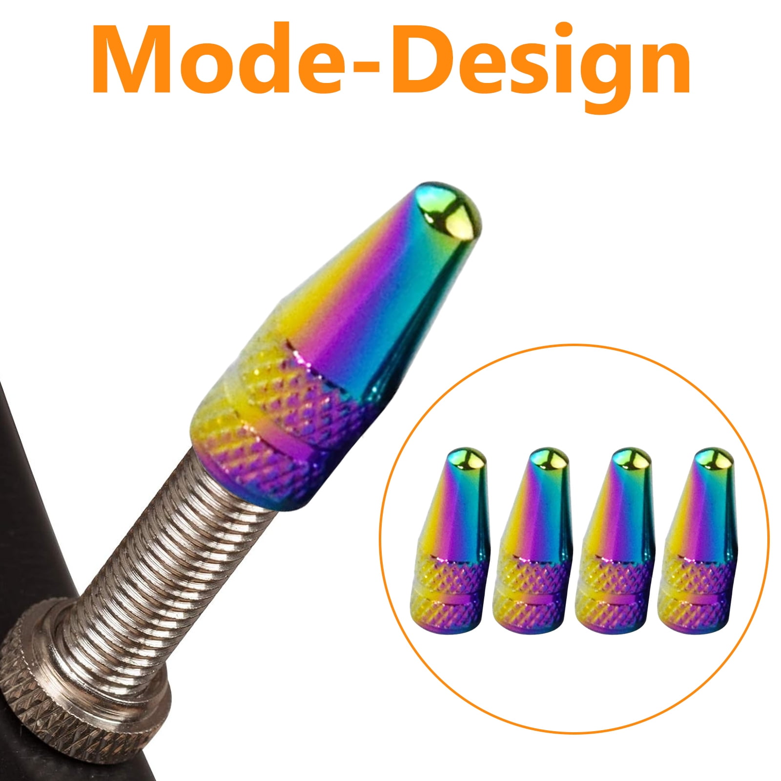 4pcs Bike French Dust Caps Valve Caps, Aluminum Bicycle Valve Cap ...