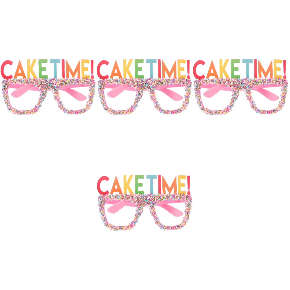 4pcs Birthday Party Glasses Novelty Eyeglasses Photo Prop Party Happy ...