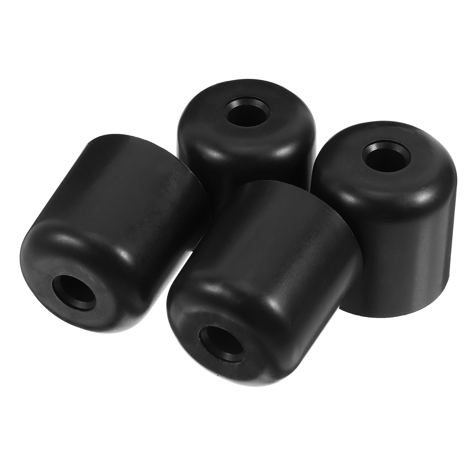 4pcs Black ABS Furniture Legs Round Tapered Design Durable and Stable ...