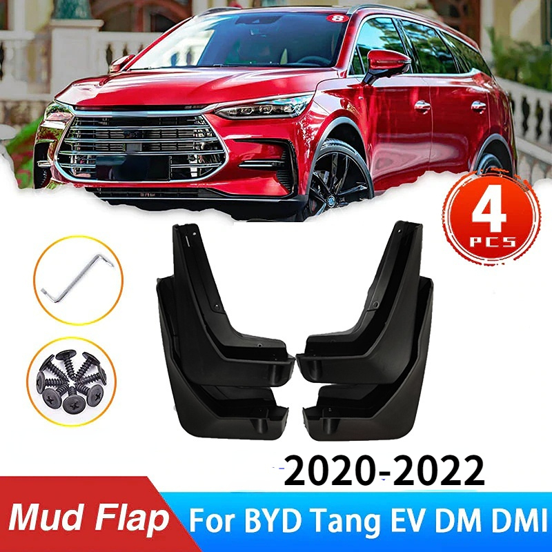4pcs Black-For BYD Tang EV DM DMI 2022 2020 2021 Mud Front Rear Anti ...
