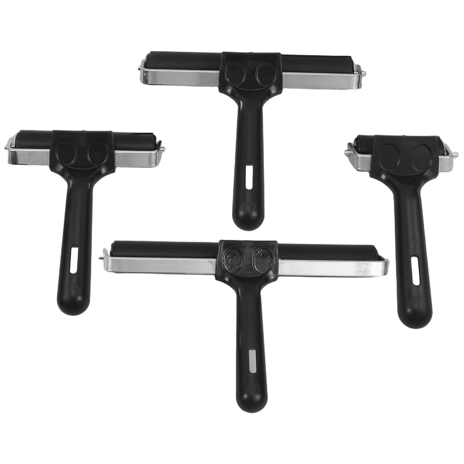 4pcs Black Plastic and Metal Glue Rollers for Craft Use Highly Durable ...