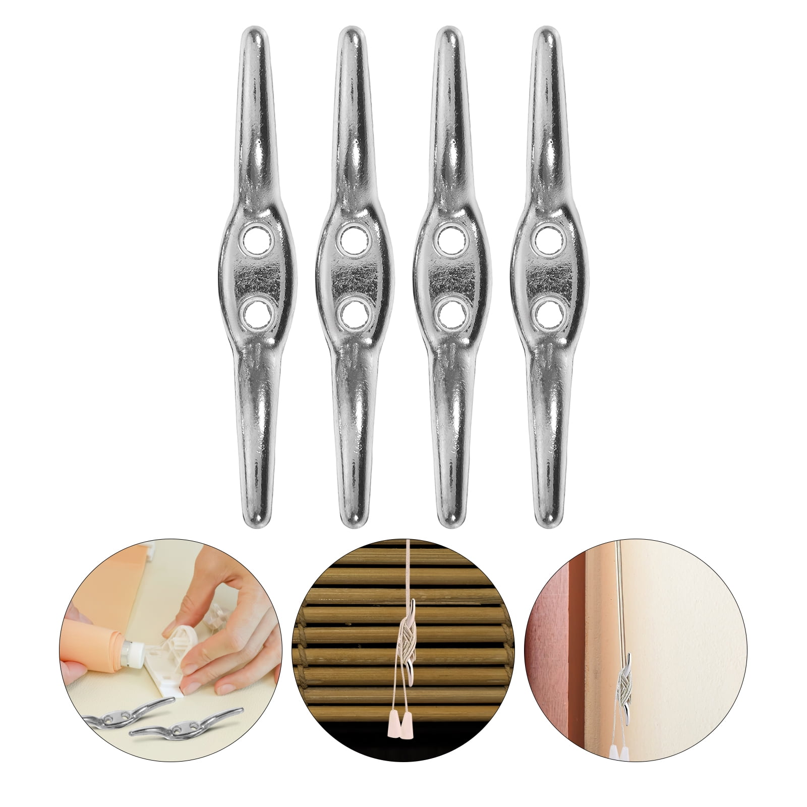 4pcs Blind Cord Cleats Safety Rope Cleats Metal Window Cord Cleats ...