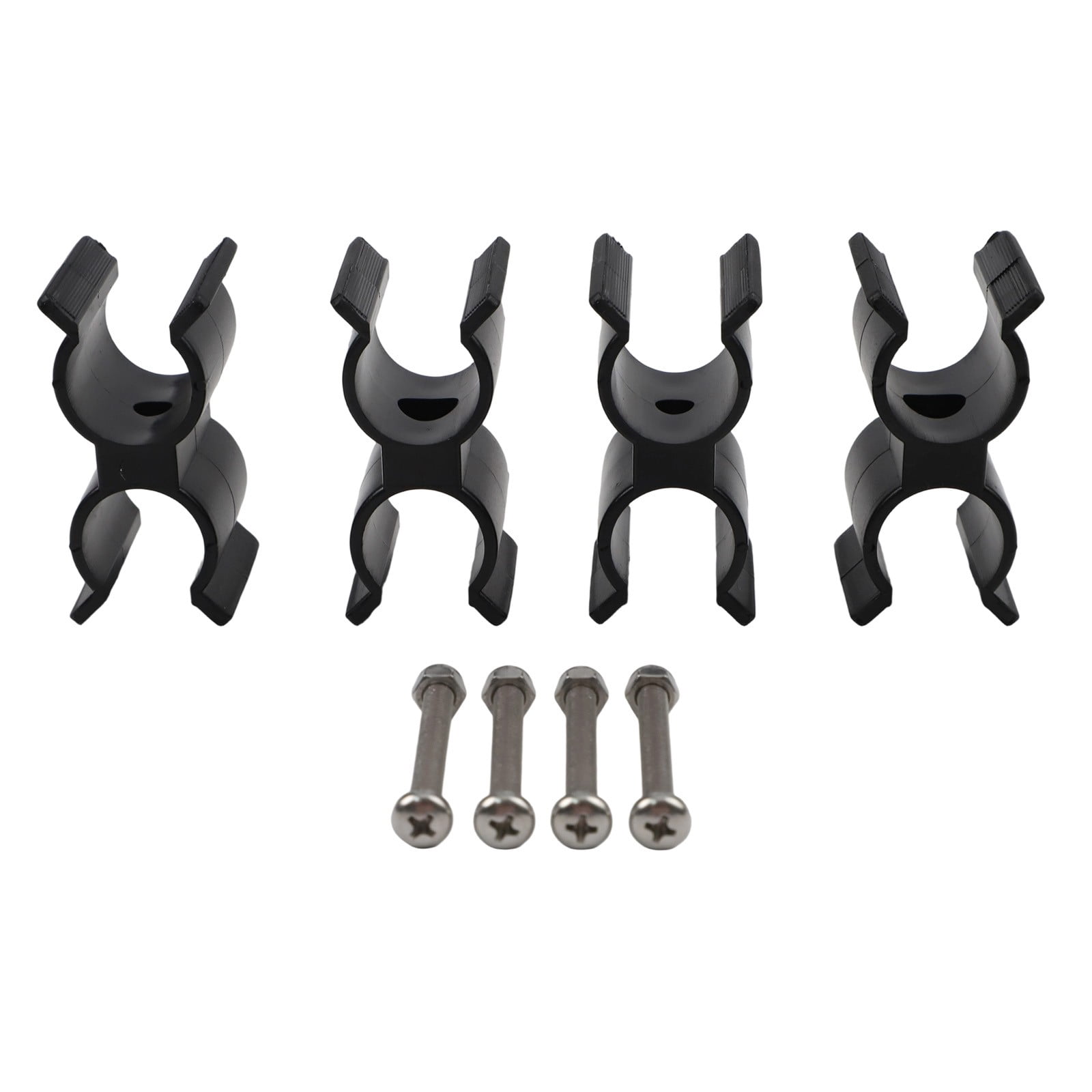 4pcs Boat Top Pole Double Tube Clip Holder for Bimini Top Clip for 7/8 ...