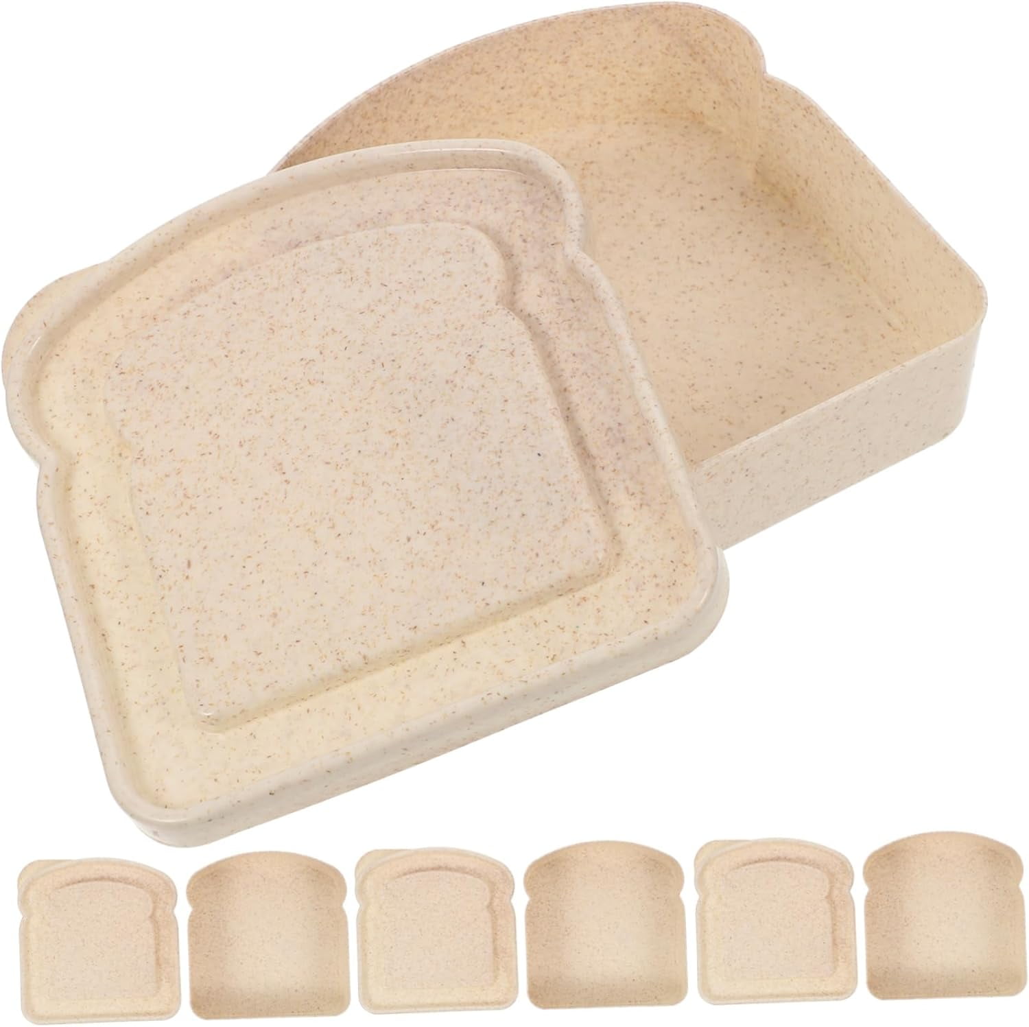 4pcs Boxes Sandwich Box Novel Toast Holder Bakery Boxes Toast Container ...